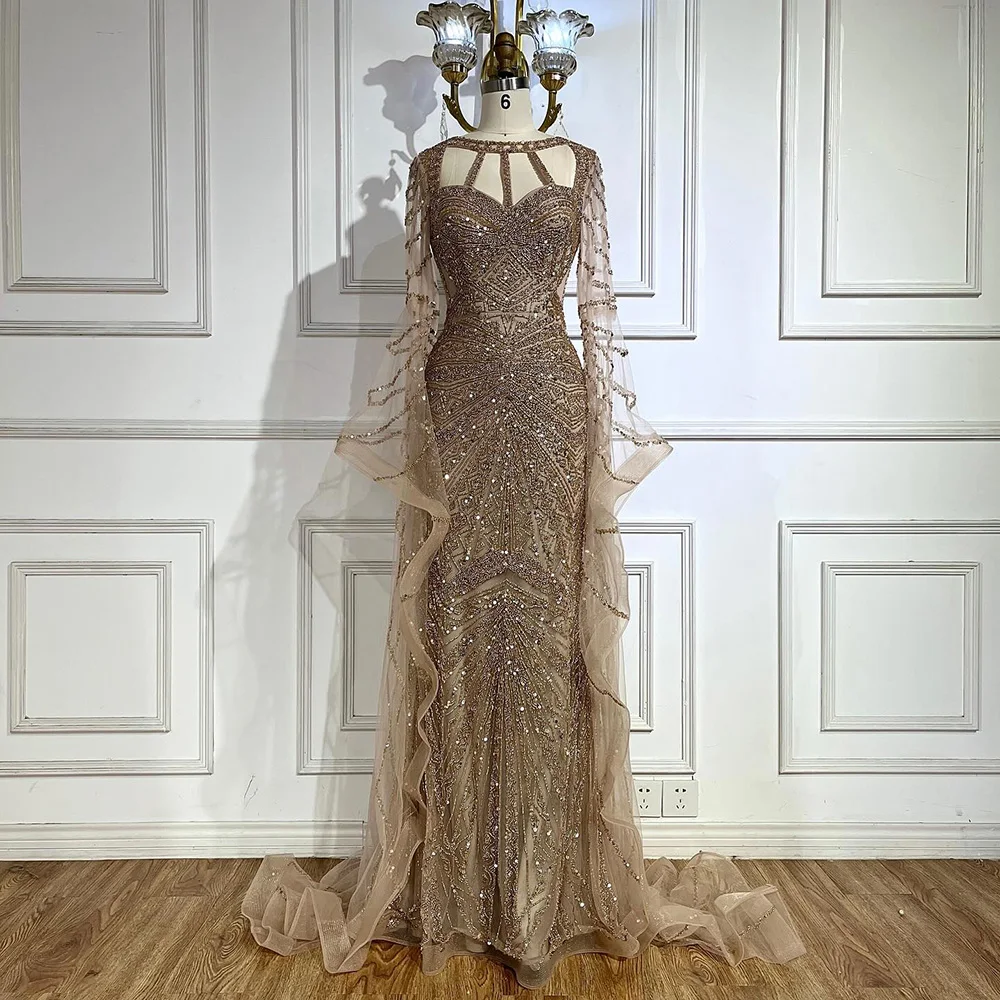 Serene-Hill-2024-Arabic-Caramel-Mermaid-Evening-Dress-with-Beaded ...