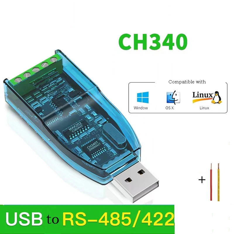 USB to RS485 RS232 Converter Industrial Protection Serial Port Module ...