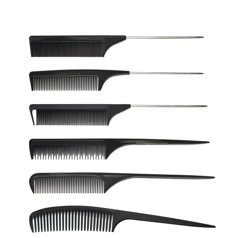 Peine-de-carbono-negro-para-corte-de-pelo-accesorio-de-peluquer-a-con ...