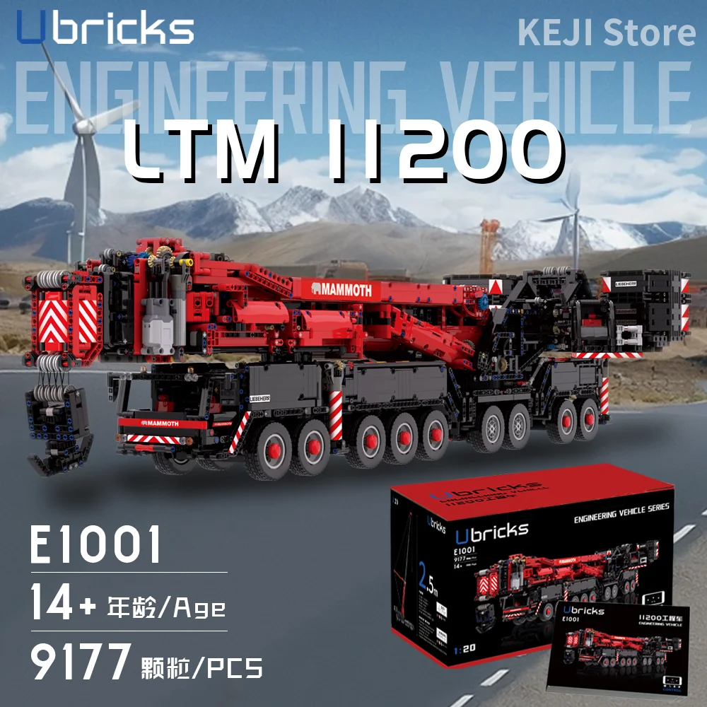 2024-Newest-9177pcs-Ubricks-Liebherr-LTM11200-Mobile-Crane-Model-1-20 ...