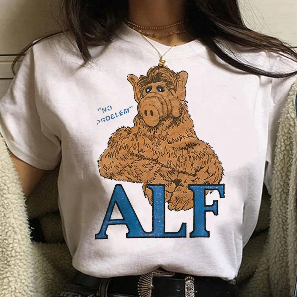 Alf-tshirt-women-anime-designer-Tee-female-streetwear-anime-graphic ...