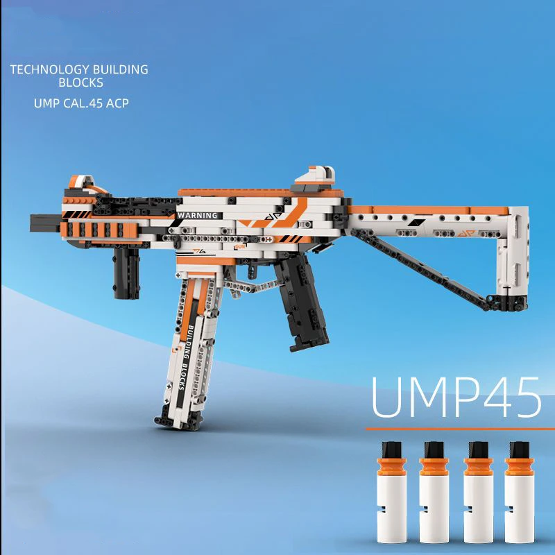 Ump45 Gun Assembly Building Blocks Weapon Pistol Bricks Military Ww2 ...