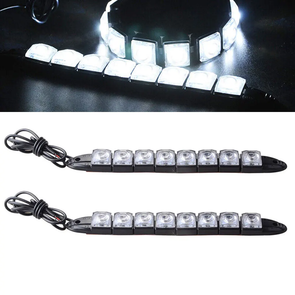 2pc-Auto-Daytime-Running-Light-DRL-Car-Fog-Bendable-Day-Driving-Lamp ...