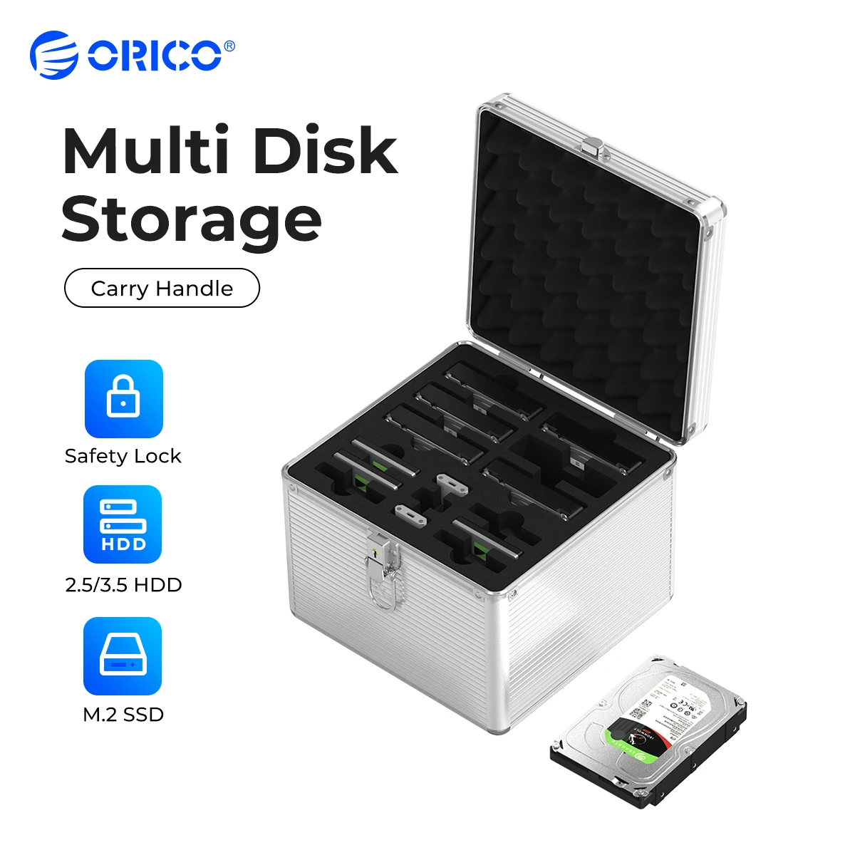 ORICO-5-10-15-Bay-3-5-Hard-Drive-Aluminum-HDD-Protector-Box-with ...