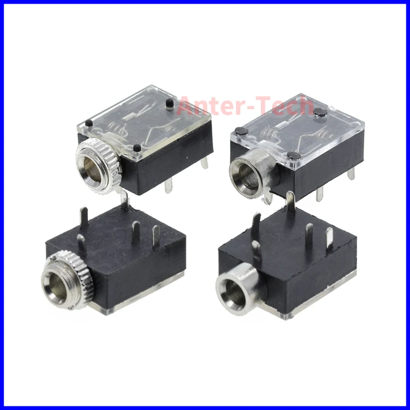 Conector de Audio estéreo PJ324, 5 pines, 3,5mm, montaje en Panel PCB ...