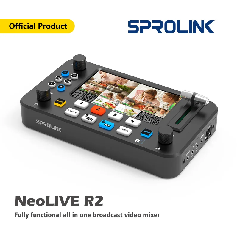 SPROLINK NEOLIVE R2 PLUS Video Mixer Switcher 4x HDMI Inputs PTZ Cameras Controller Live ...