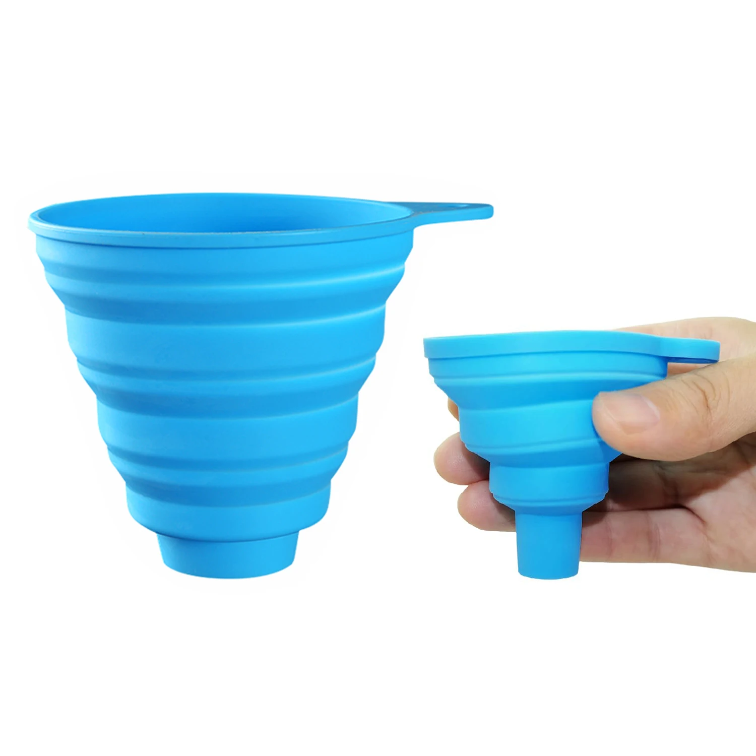 Silicone Foldable Collapsible Funnel (1Set SL Random Color)