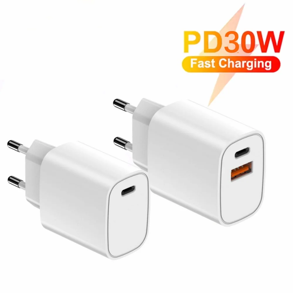 PD 30W Fast Charger For iPhone 16 15 11 12 13 14 Pro Max Plus Fast ...