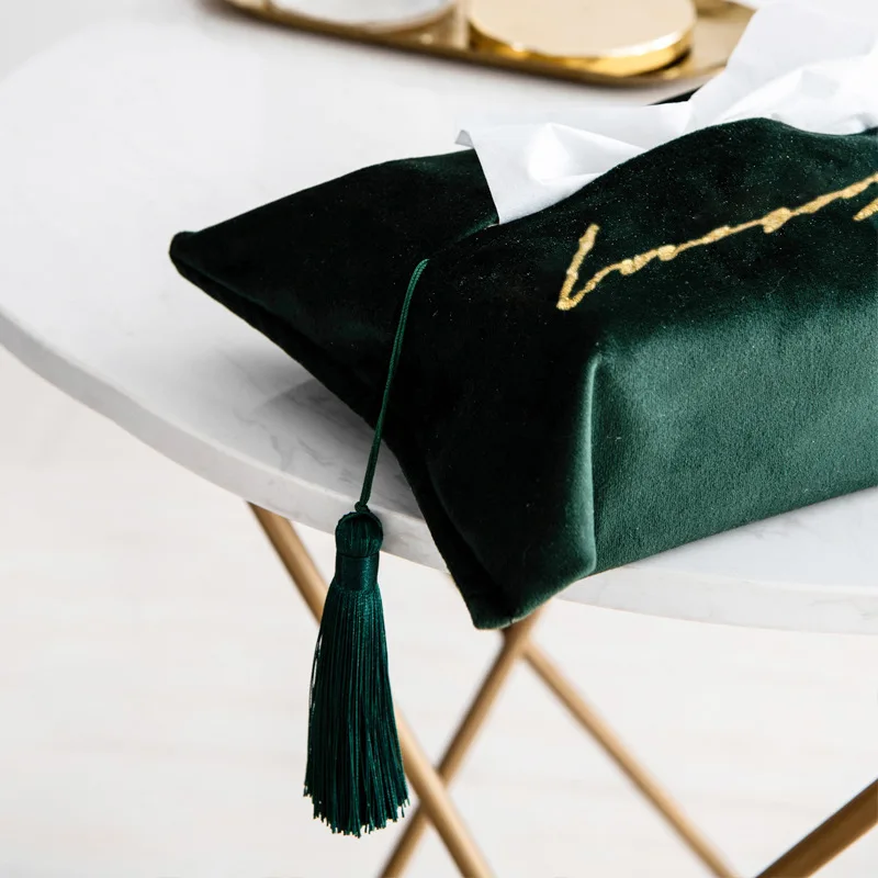 Tissue-Box-Embroidered-Tissue-Bag-Set-for-Household-Bedroom-Velvet ...