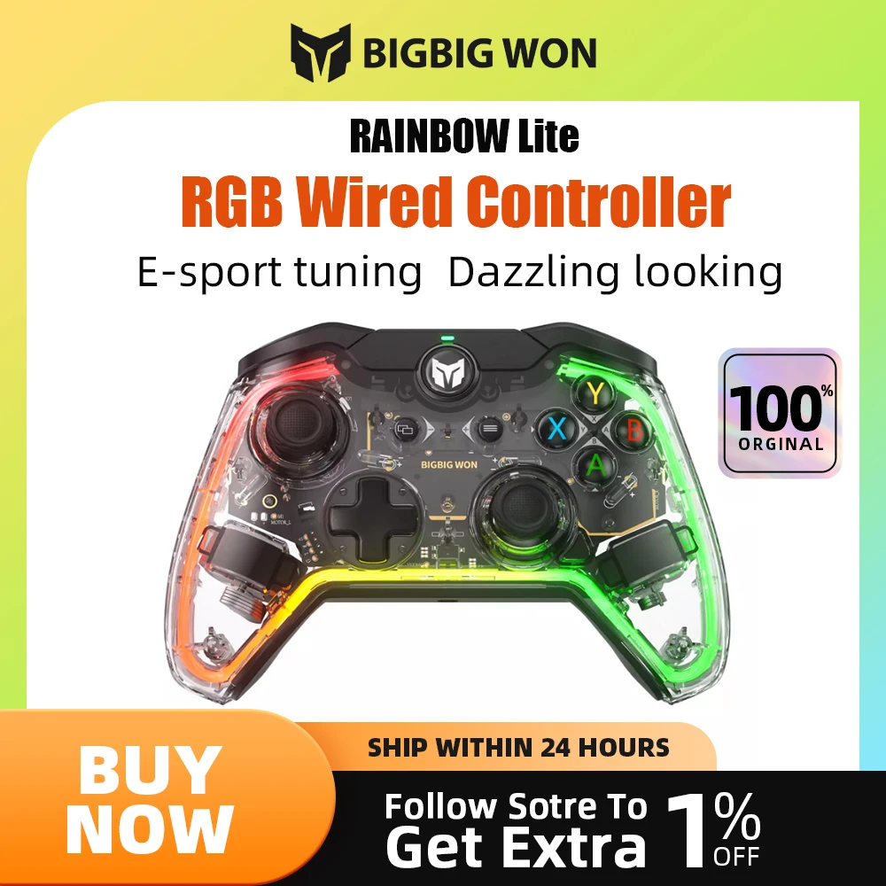 BIGBIG-WON-RAINBOW-lite-S-Wired-Game-Controller-for-Switch-Win10-11 ...