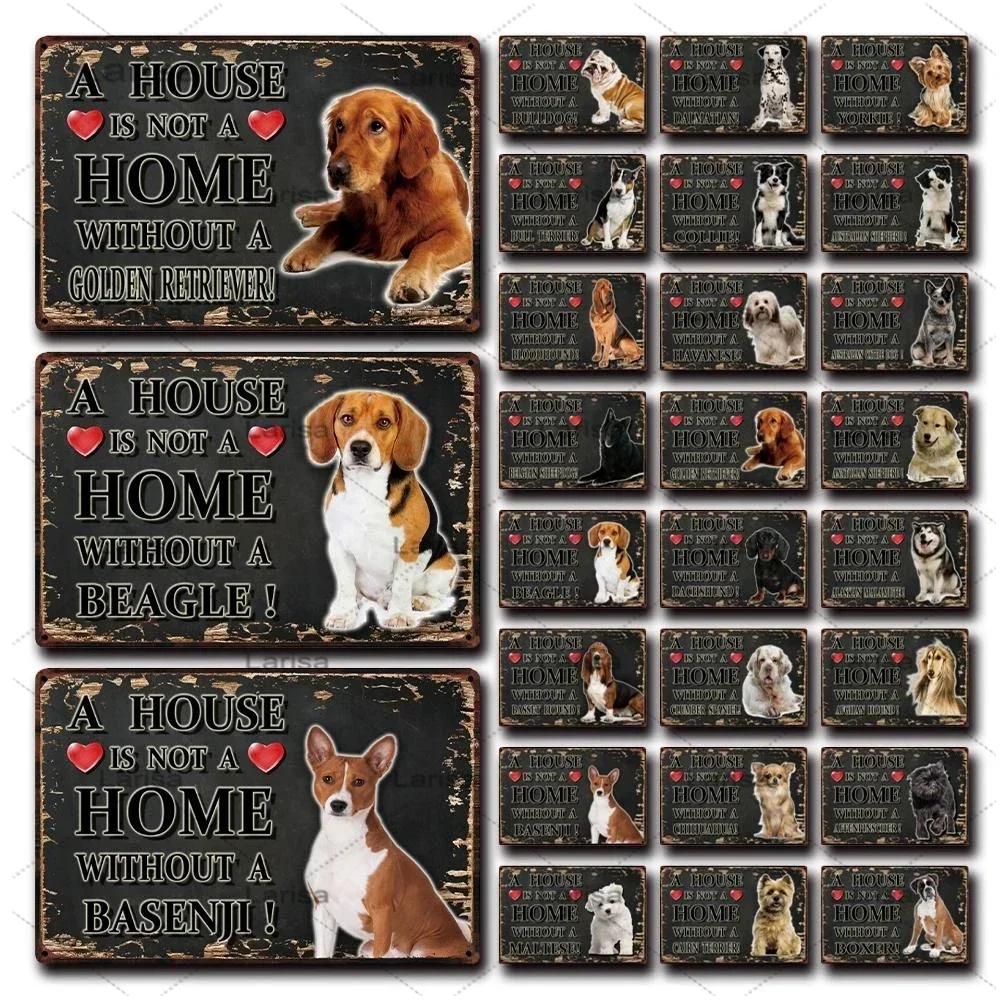 1pc-Pets-Animal-Dog-Metal-Sign-Pitbull-Bulldog-Chihuahua-Tin-Sign ...