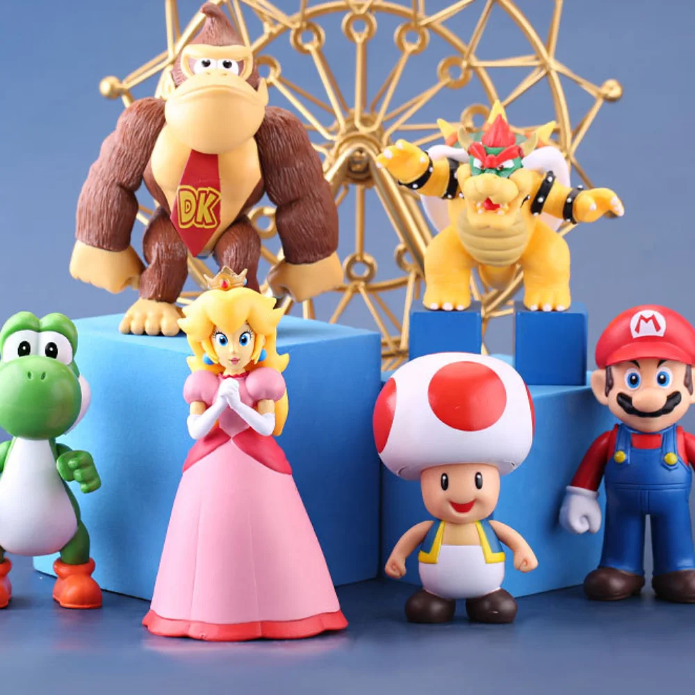 Figura de Luigi Bros de 6 piezas, juguete de Superbros, Peach, Princesa ...