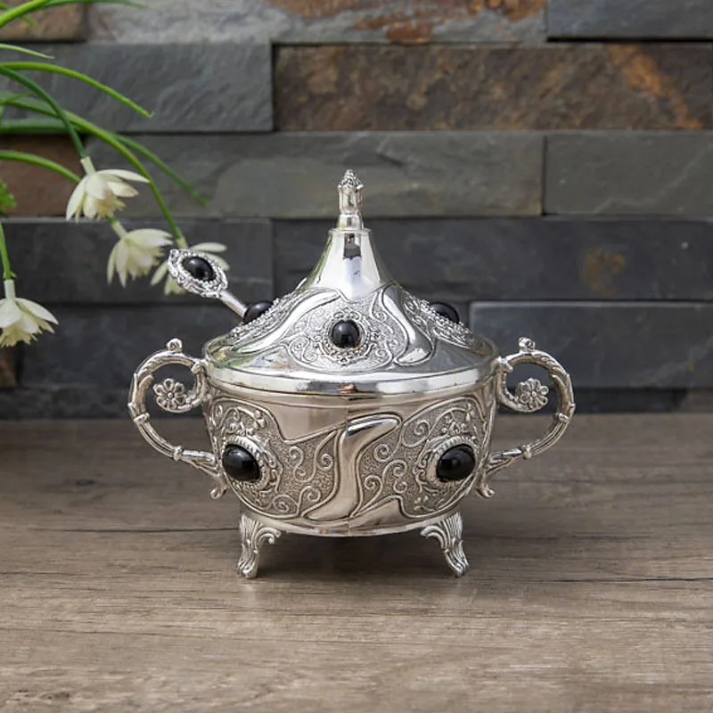 New-zinc-alloy-silver-sugar-cup-European-style-creative-sugar-can-high ...