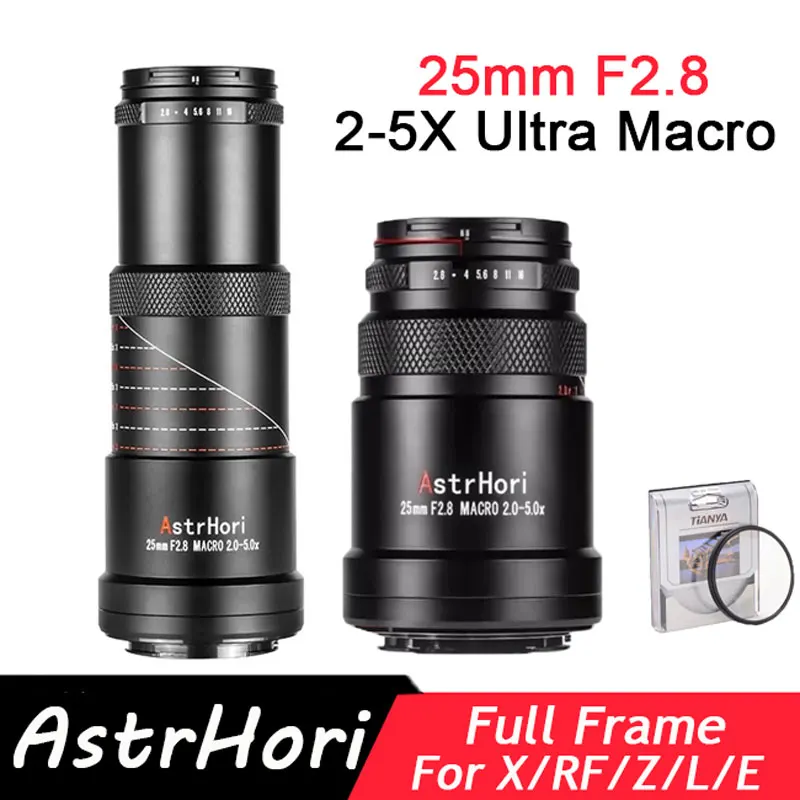 AstrHori-25mm-F2-8-2-5X-Ultra-Macro-Lens-Full-Frame-Manual-Focus-For ...
