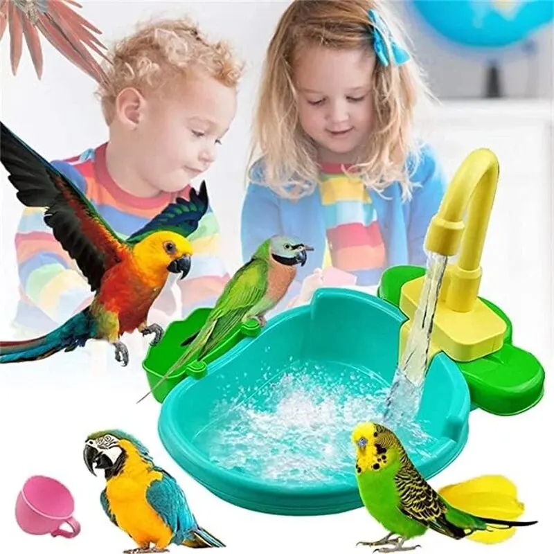 1Pcs-Parrot-Shower-Pet-Bird-Bath-Cage-Basin-Parrot-Bath-Basin-Parrot ...