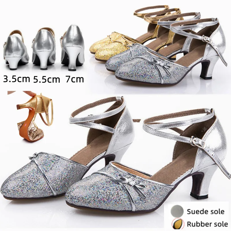 Glitter-Modern-Latin-Dance-Shoes-Women-For-Ladies-Ballroom-Tango ...
