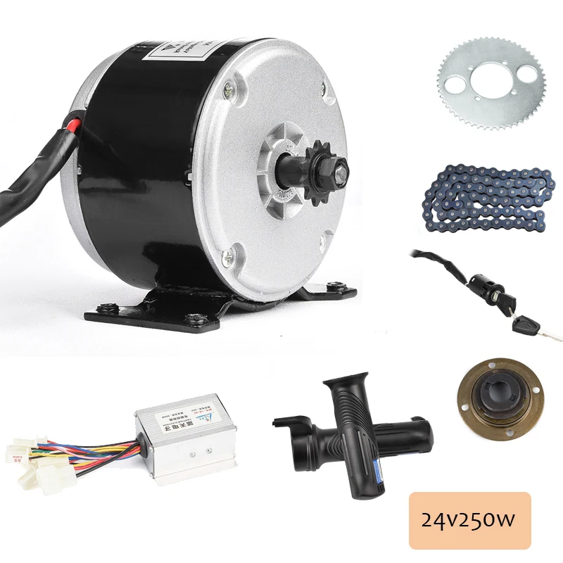 24V 36V Motor 350W Electric DC Motor - 24V/36V Brushed Motor For ...