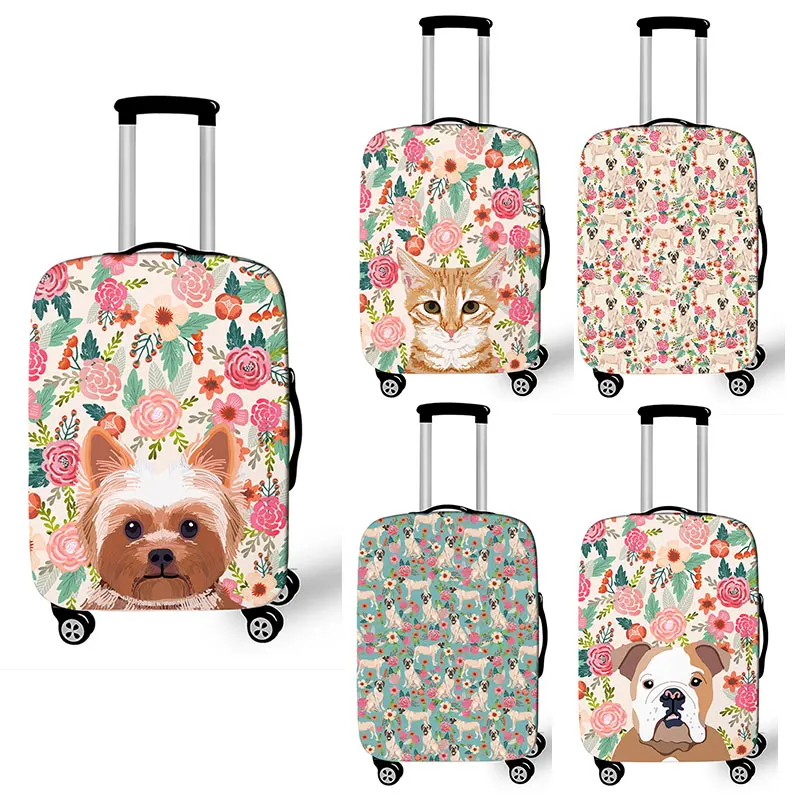 Kawaii-Cartoon-Pet-Dog-Cat-Print-Suitcase-Cover-For-Travel-18-32-Inch ...