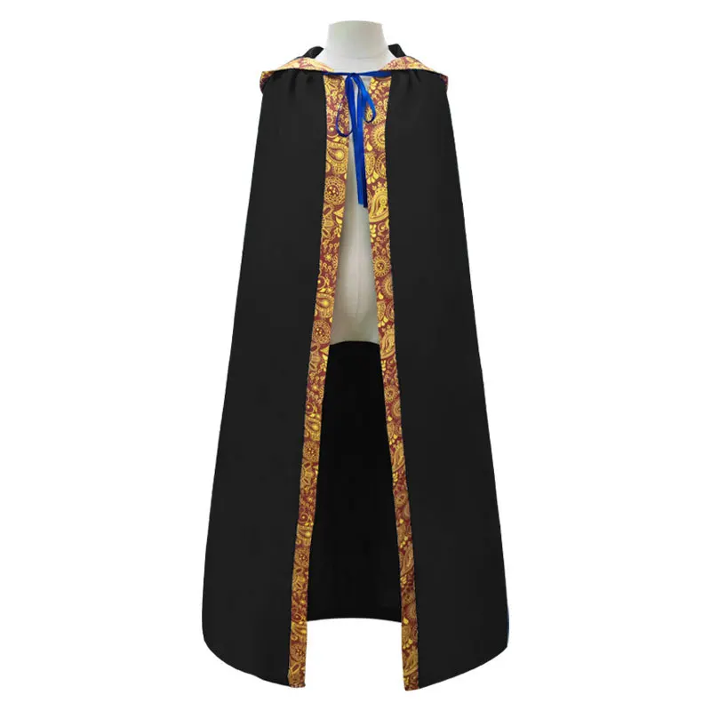 Men Cloak Coats Medieval Christian Catholic Priests Clergy Hooded Robes ...