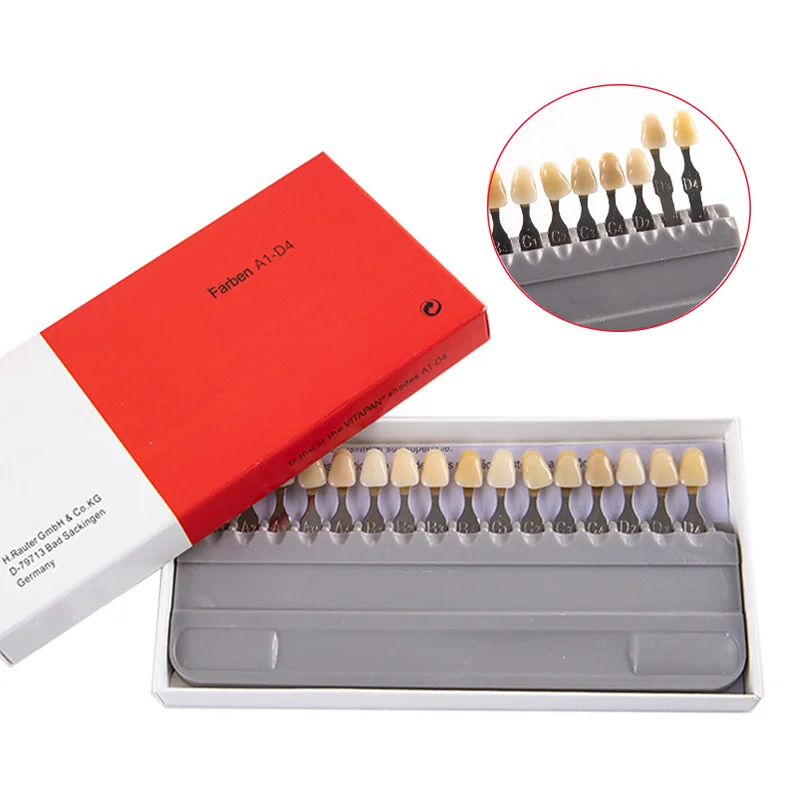 Dentistry Colorimeter 16 Colors Teeth Shade Guide Resin Tooth Model ...