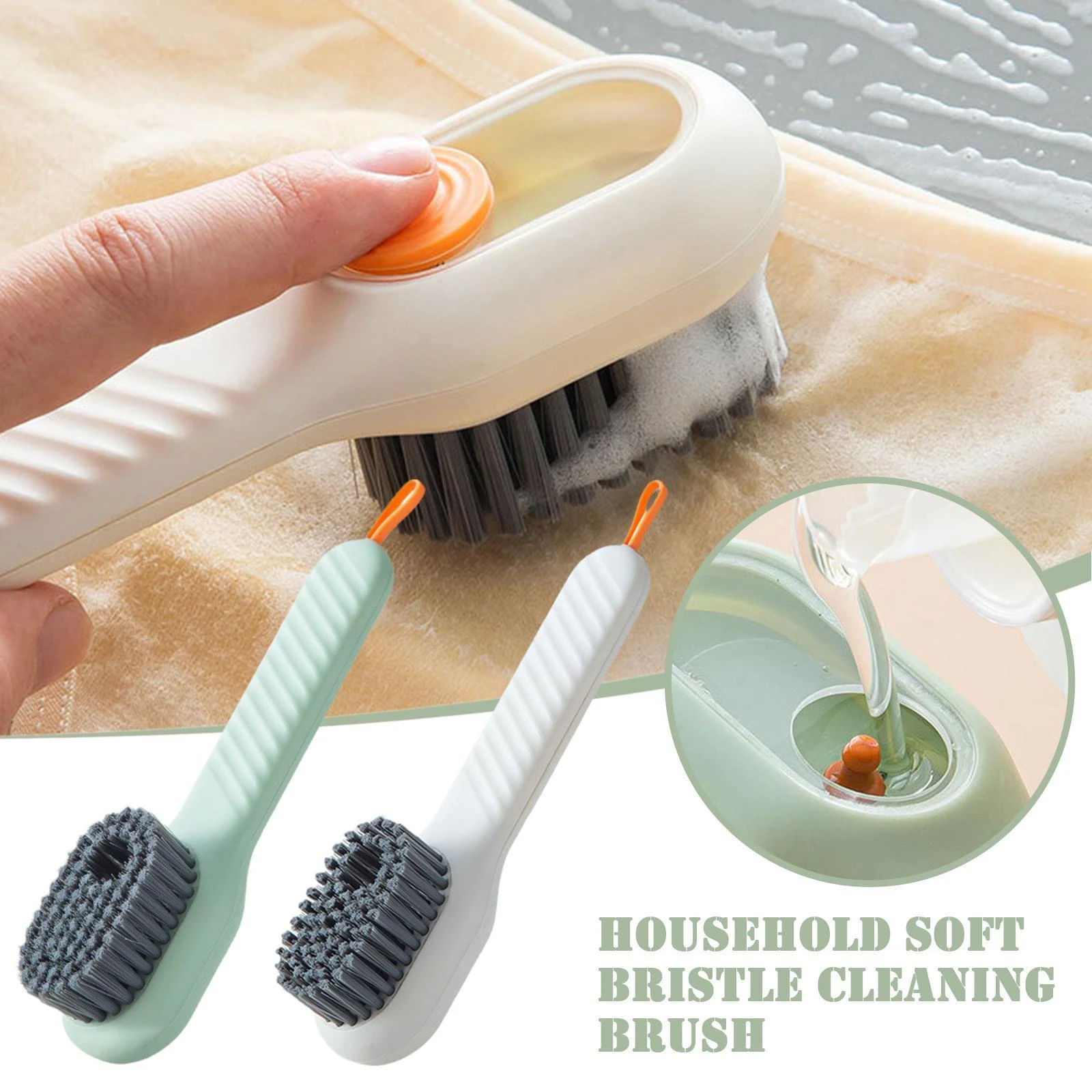 Multifunction Cleaning Brush Soft Bristled Liquid | Household Cleaning ...