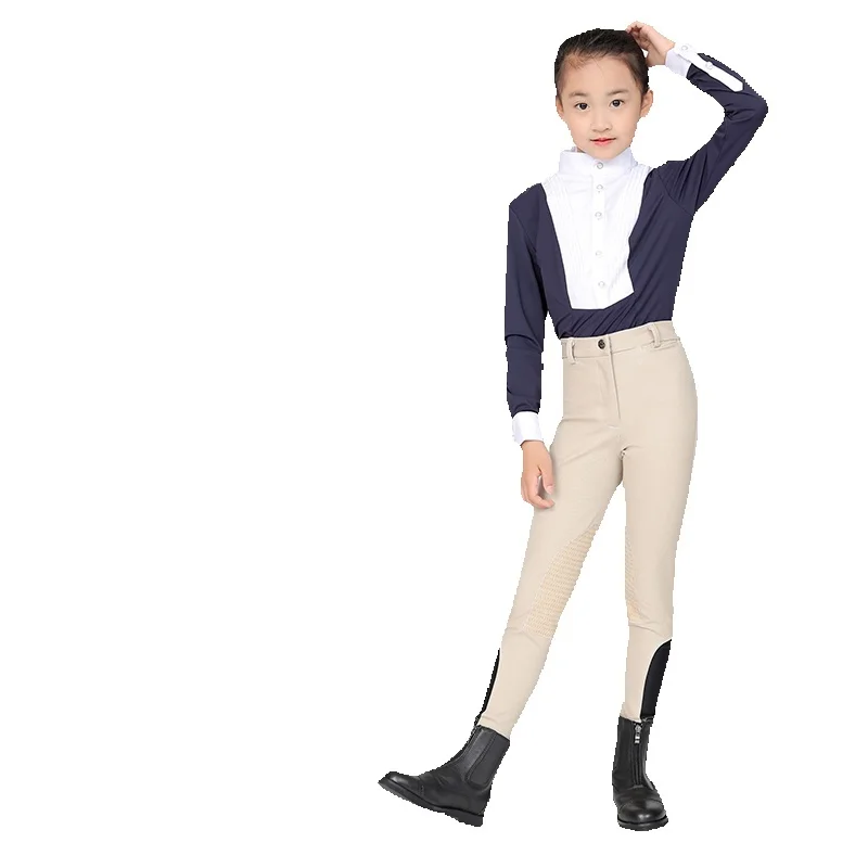 Children-Half-Silicone-Horse-Riding-Pants-Breeches-Soft-Breathable-Four ...