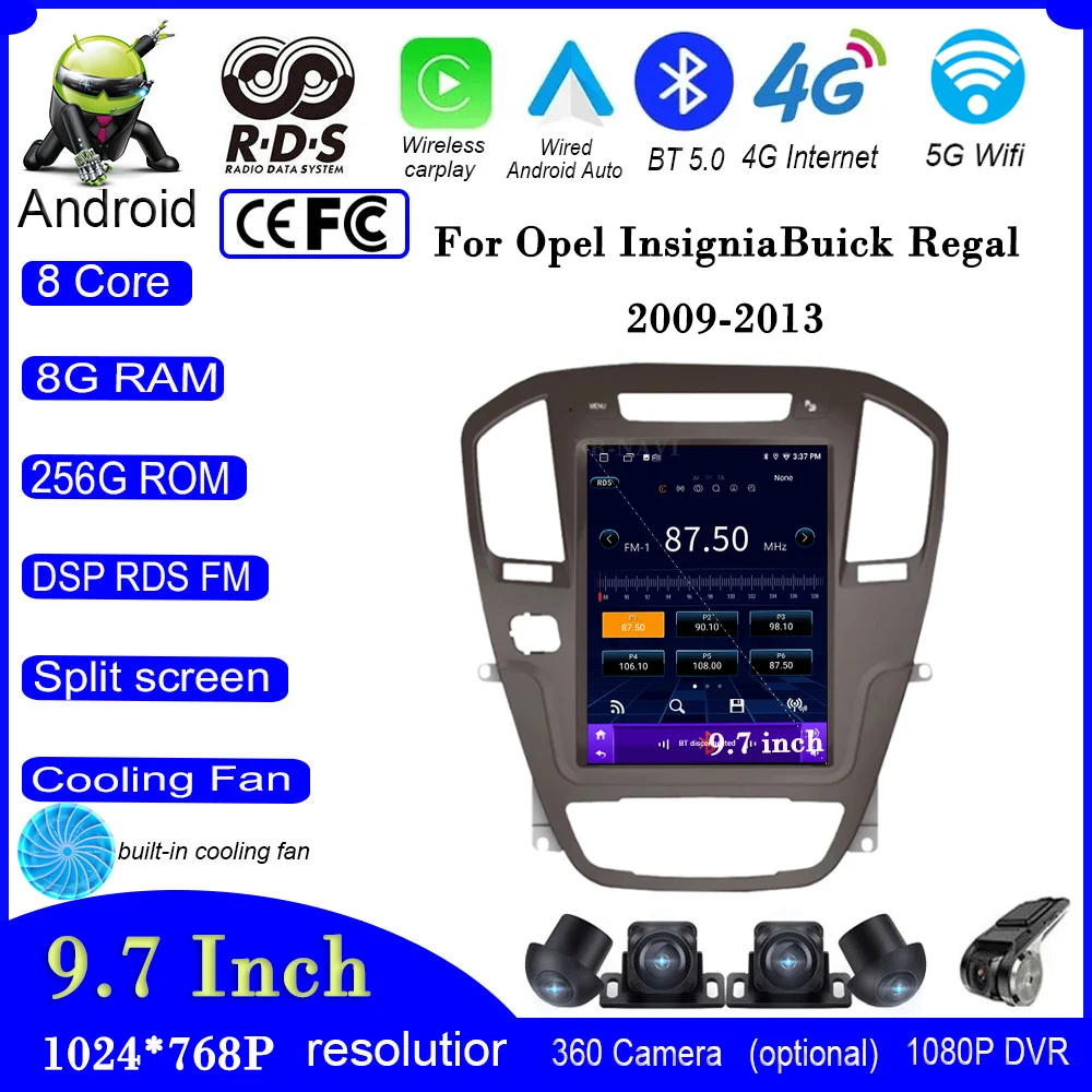 9-7-Android-14-DSP-IPS-Car-Radio-Opel-Insignia-Buick-Regal-2009-2013 ...
