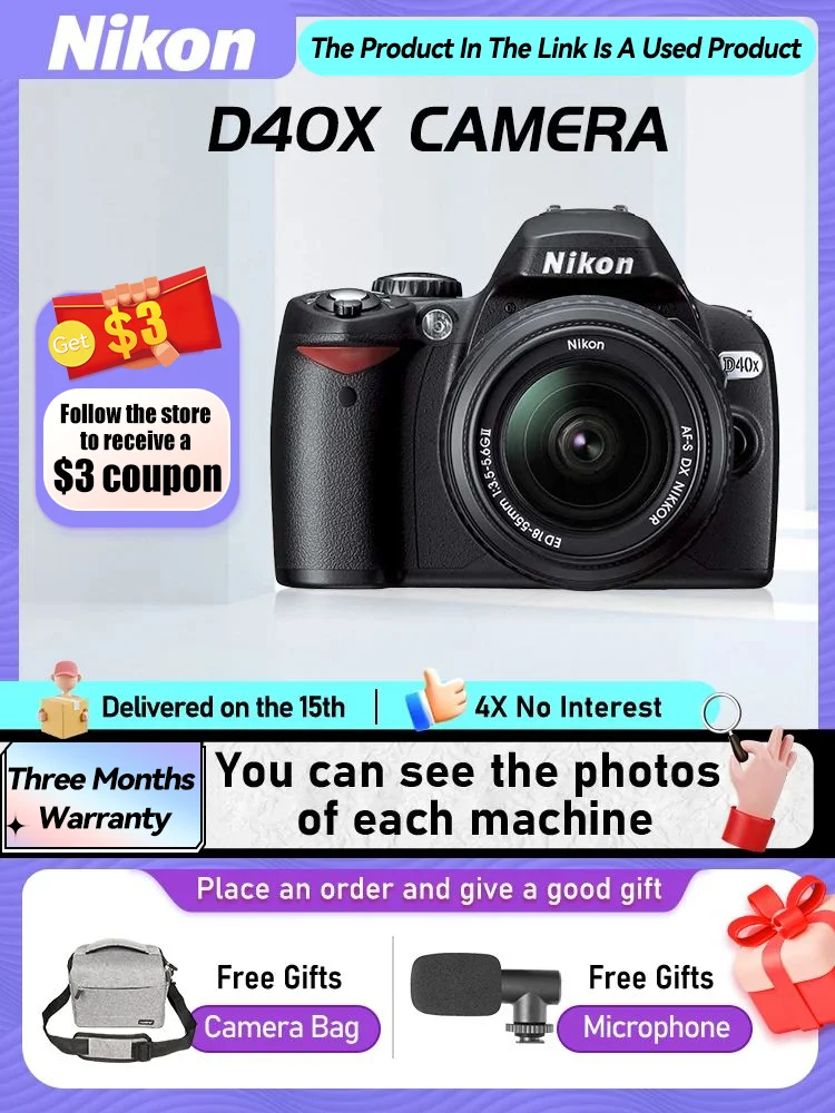 Nikon-D3X-D3-D4S-D40X-Full-Frame-DSLR-Camera-Professional-High-Definition-Digital-Tourism-Vlog ...