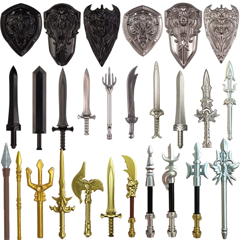 Medieval-MOC-Weapon-Building-Blocks-Figure-Accessories-Castlek-Knight ...