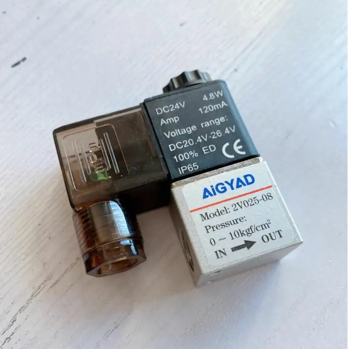 Air Solenoid Valves 2V025-08 2 Position 2 Port 1/4" Normally Closed Pneumatic Control Valve