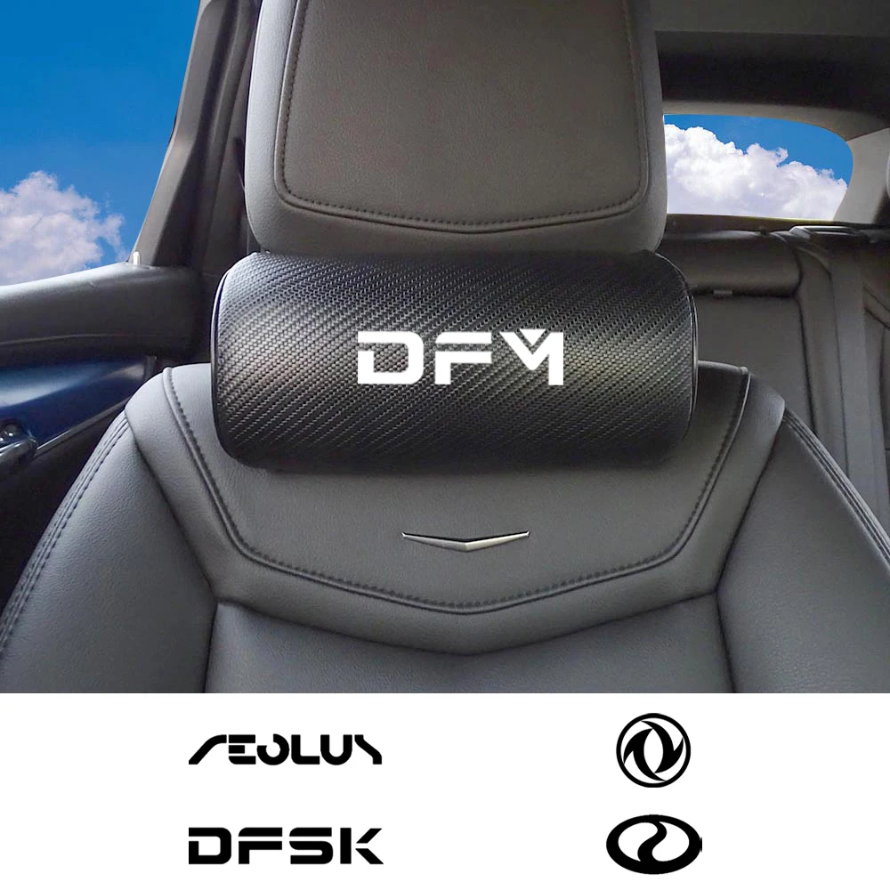 Car-Seat-Neck-Head-Support-Pillow-Carbon-Fiber-Headrest-For-DFL-DFMC ...