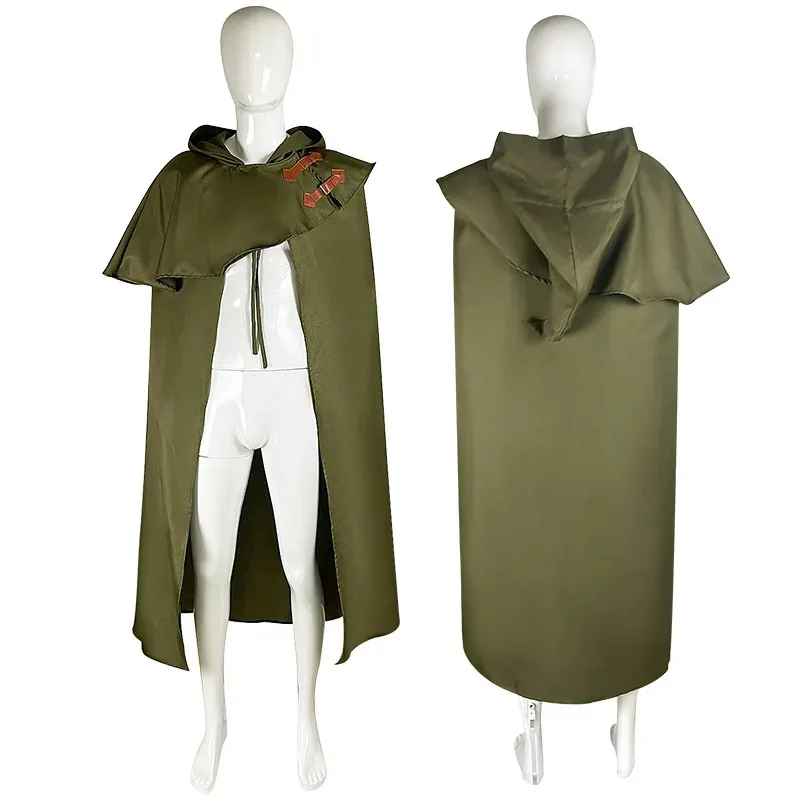 Elf Elven Wood Forest Pixie Costume Medieval Cloak Cape Coat Men Women ...