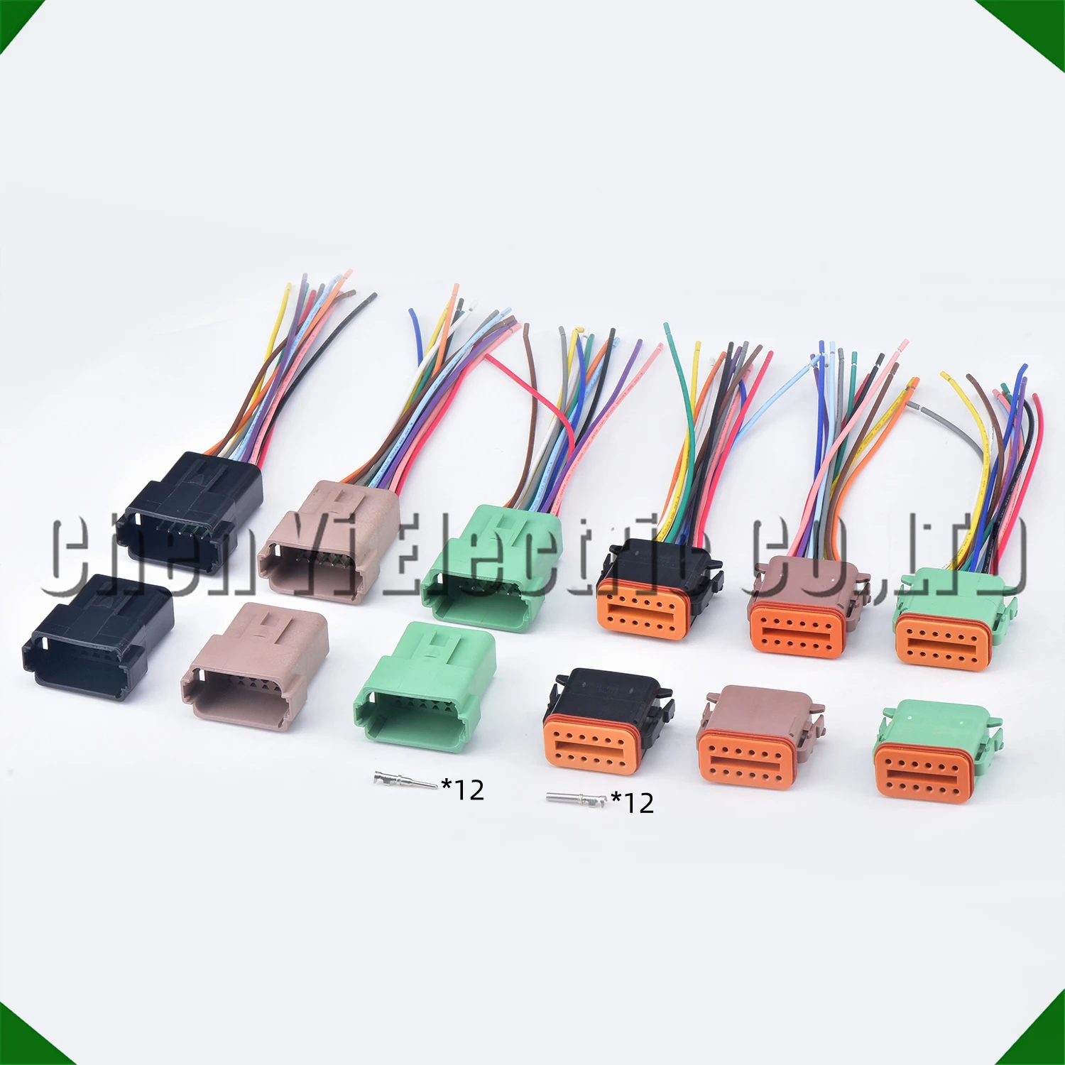 12 Pin Waterproof Connector Plug DT06-12SA DT04-12PA DT06-12SB DT04 ...
