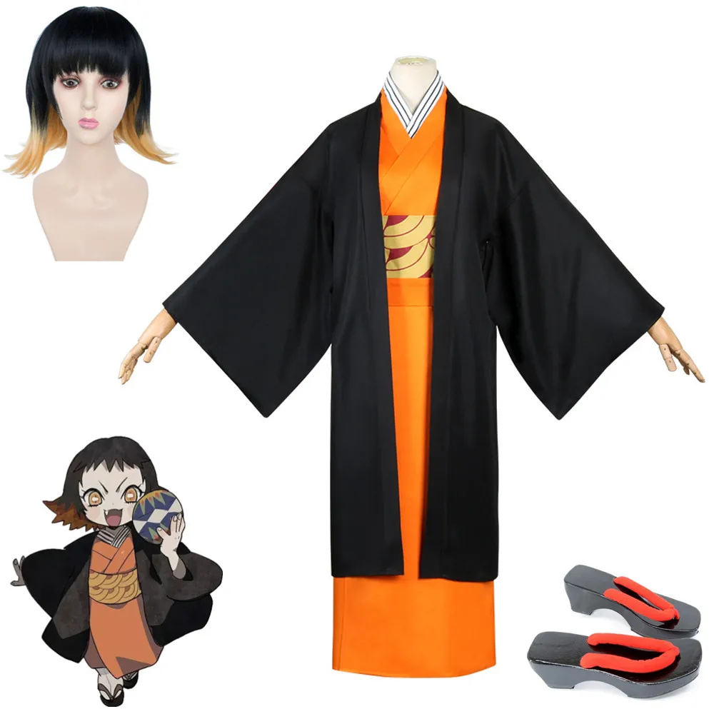 Anime-Demon-Slayer-Susamaru-Cosplay-Costume-Full-Set-Shoes-Wig ...