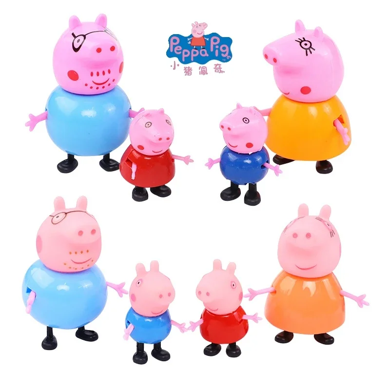 Vend-vel-Peppa-Pig-Action-Doll-Set-para-crian-as-George-Pig-Papai-M-e ...