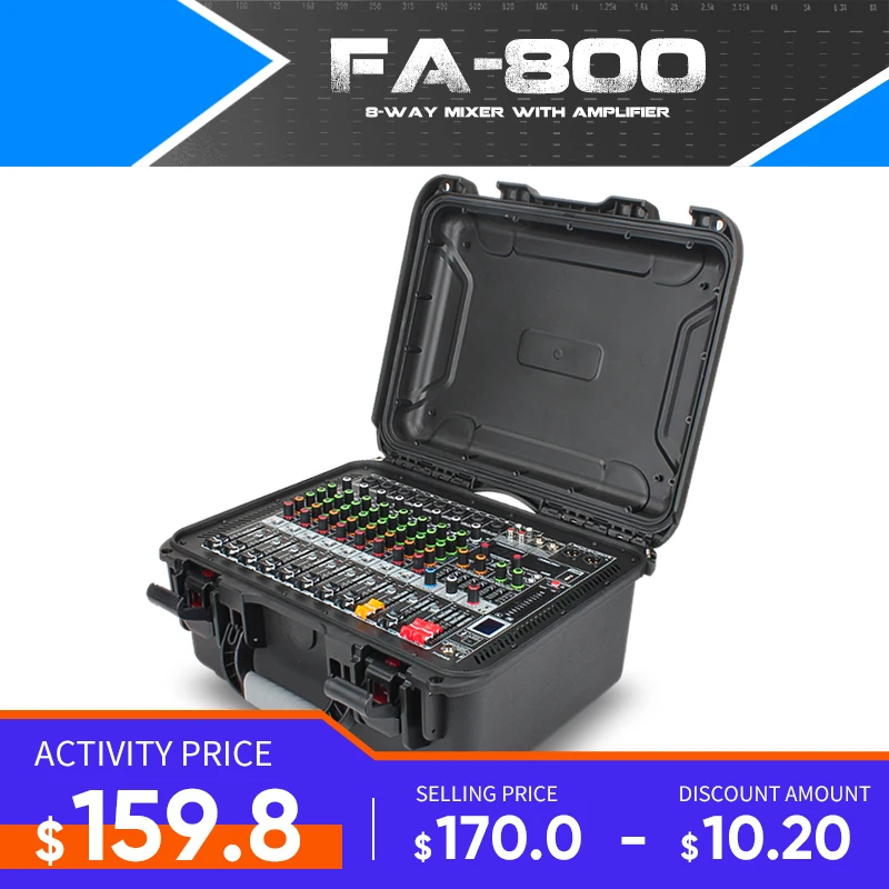 Professional-8-way-mixer-with-power-amplifier-high-power-outdoor ...