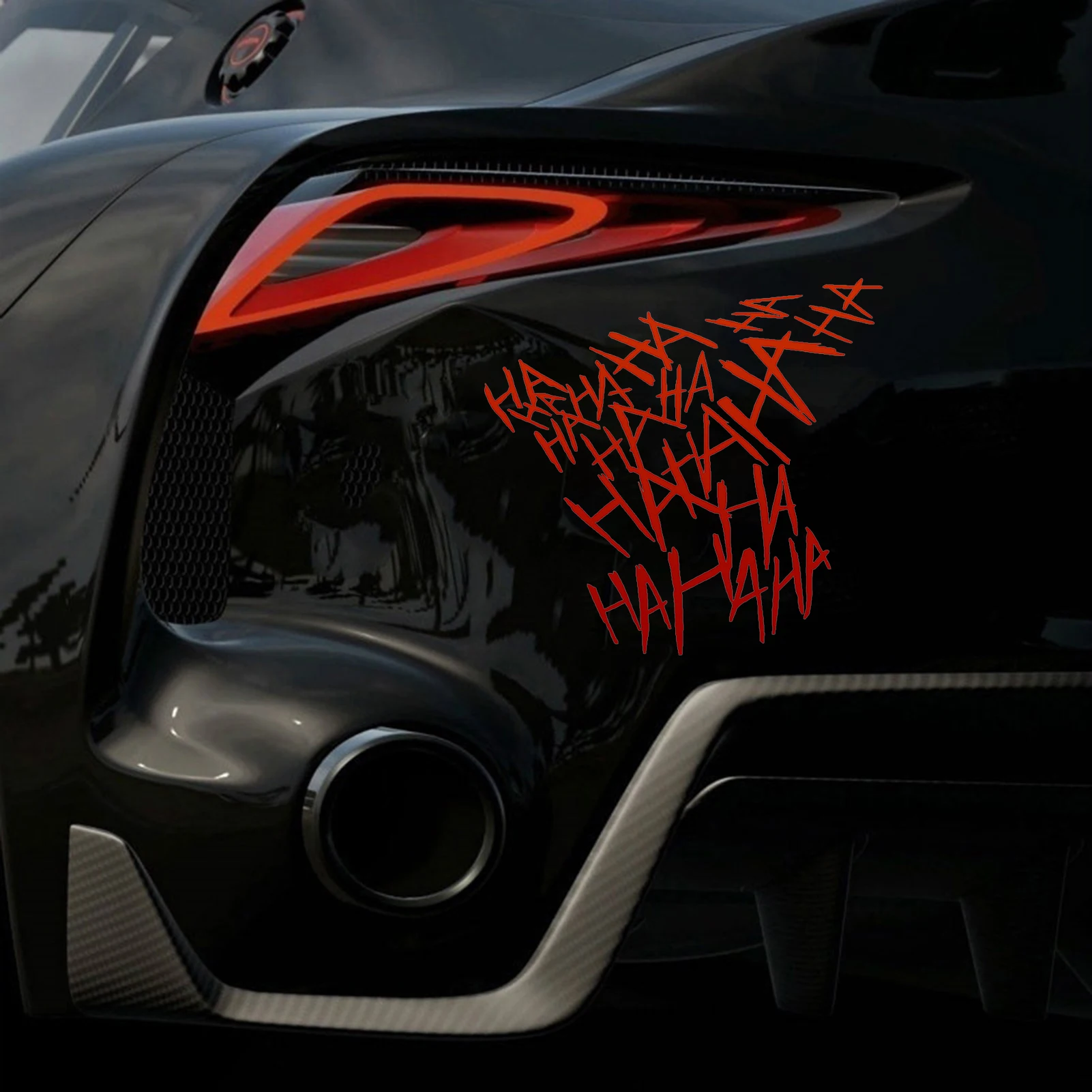 HaHaHa Joker Car Sticker Funny Helmet Decal Motorcycle Reflective ...