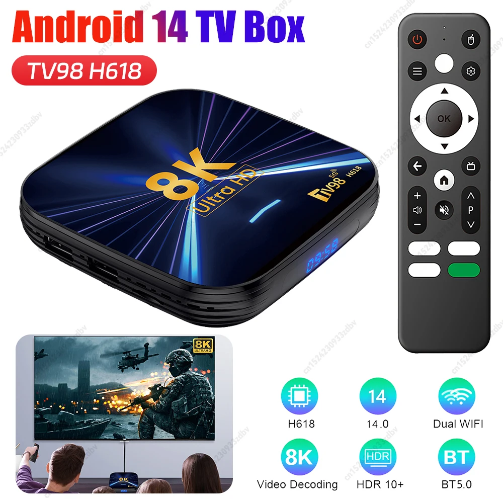 TV Box Android14 Allwinner H313 quad-core ARM CortexA53 8K HD Media ...