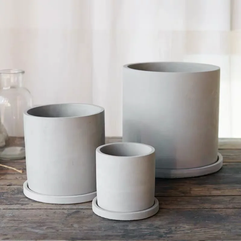 Large Concrete Silicone Flower Pot Mold Rectangular Concrete Planter ...