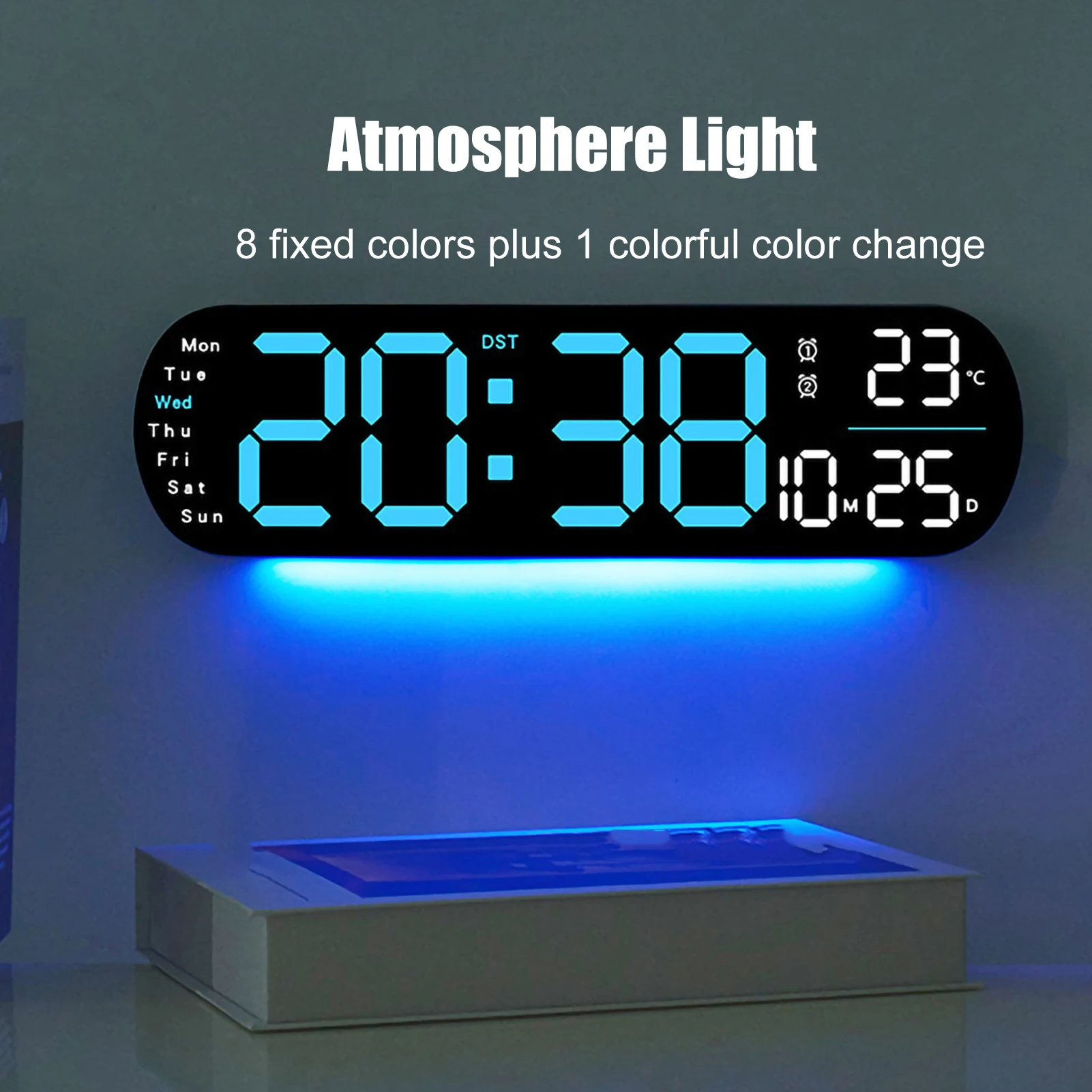 1-Pc-Wall-Mounted-USB-Powered-Large-Digital-Clocks-12-24-H-Temperature ...