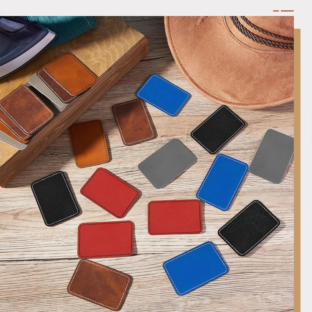 20PC-Blank-Faux-Leather-Hat-Patches-With-Adhesive-Rustic-Faux-Leather ...