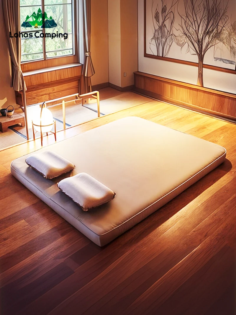 Lohascampingソフトキャンプエアマットレス、コンパクトな折りたたみ式
