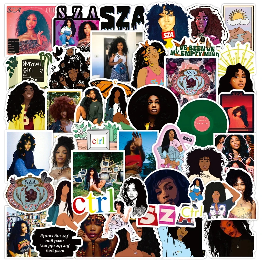 10-30-50PCS-Singer-SZA-Graffiti-Stickers-Classic-Toy-Fridge-Luggage ...