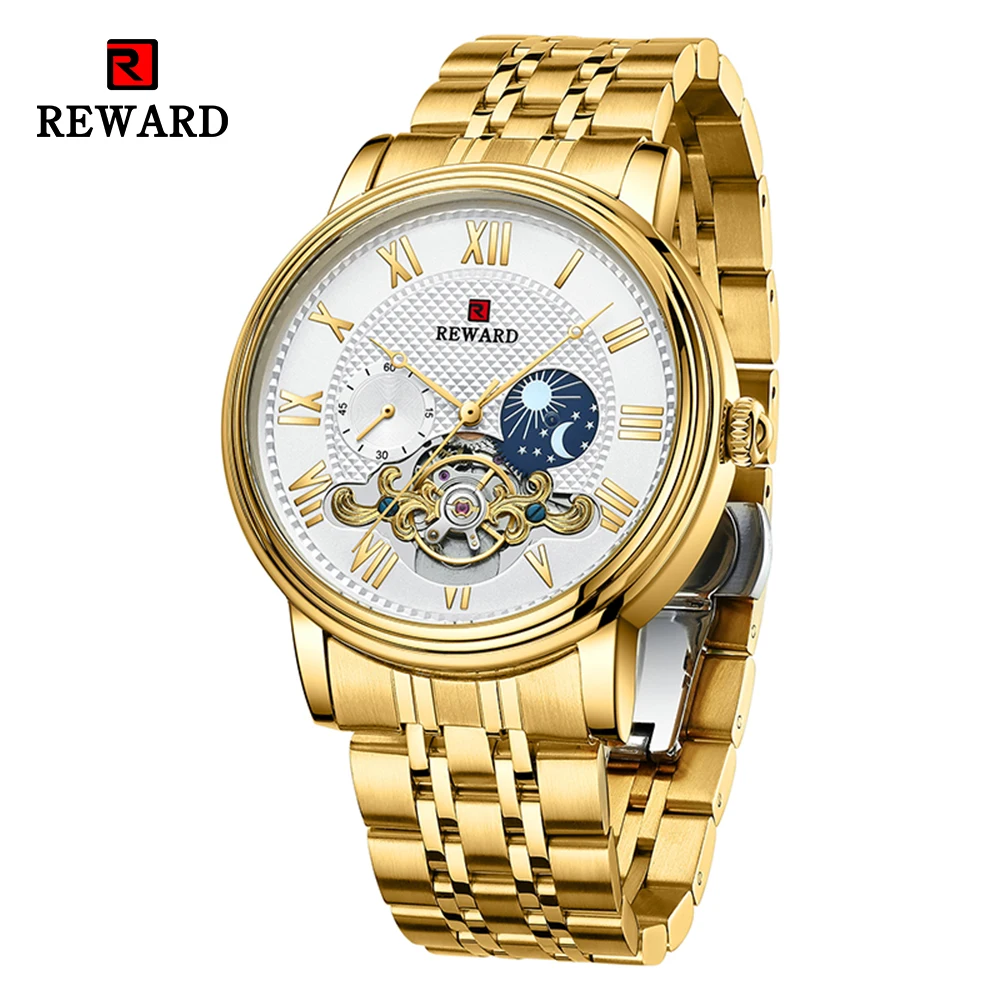 New-REWARD-Classic-Mens-Mechanical-Wristwatch-Automatic-Winding ...