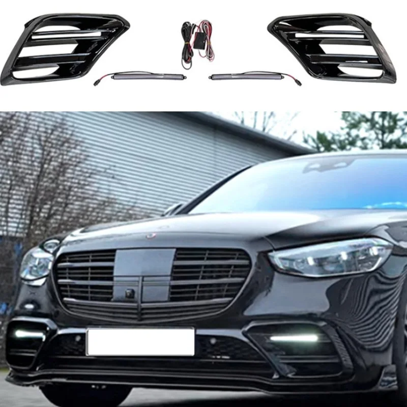 Front-bumper-grille-upgrade-kit-For-Mercedes-Benz-S-Class-W223-2021 ...