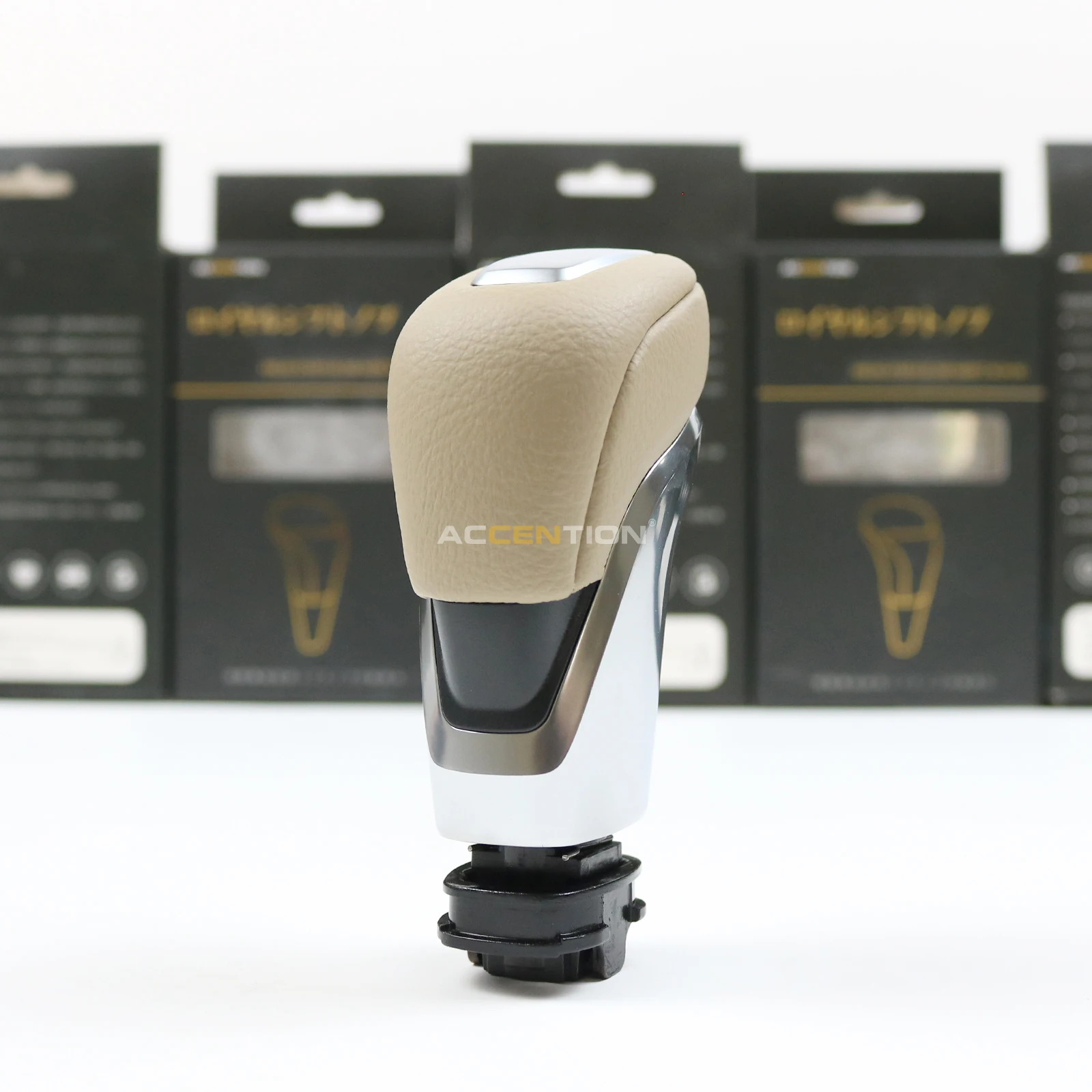 Beige-Leather-Gear-Shift-Knob-For-NISSAN-PATROL-2012-2013-2014-2015 ...