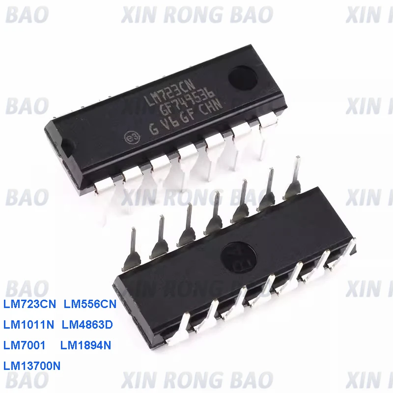 10PCS UC723L LM723CN LM723 DIP-14 MC1723CP DIP UA723CN LM556CN LM1011N ...