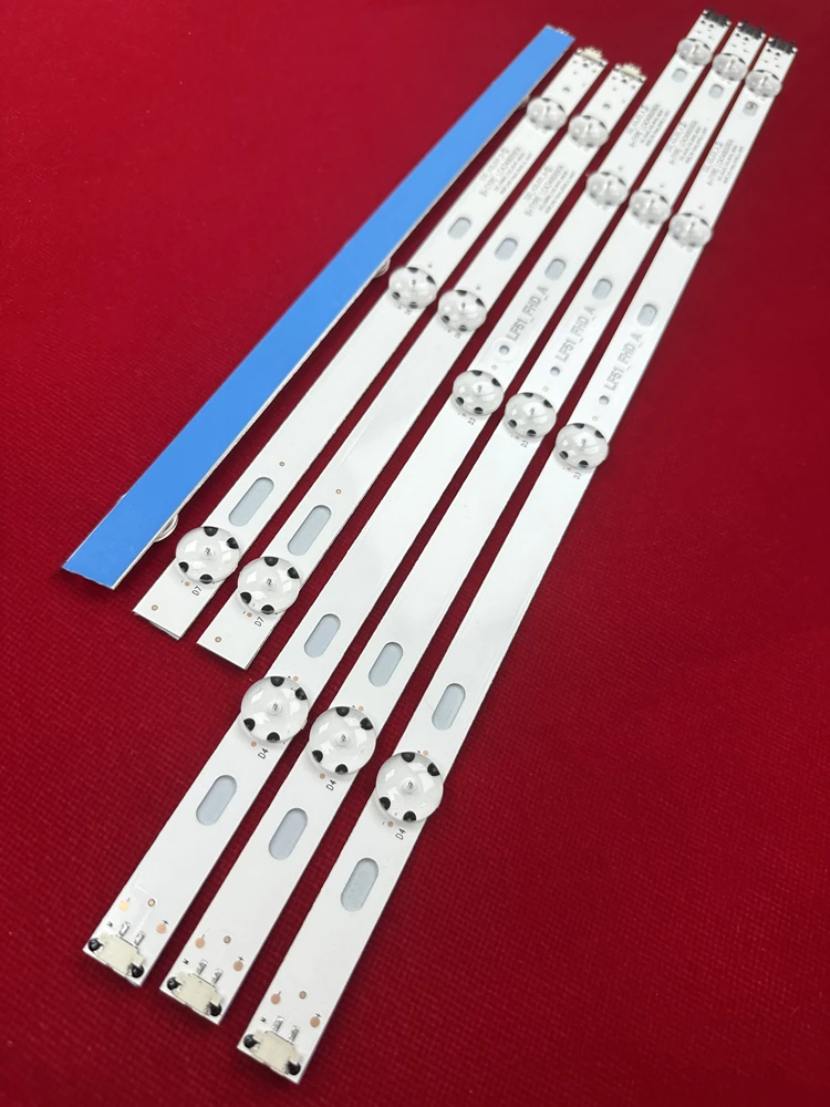 10kits = 60pcs 7led 830 Milímetros Tira Conduzida Luz De Fundo Para Lg ...