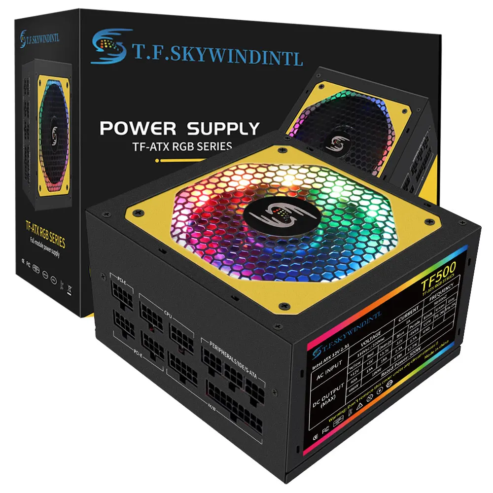 TF500-PC-Power-Supply-500W-MAX-750w-For-Gaming-Desktop-Computer-24pin ...