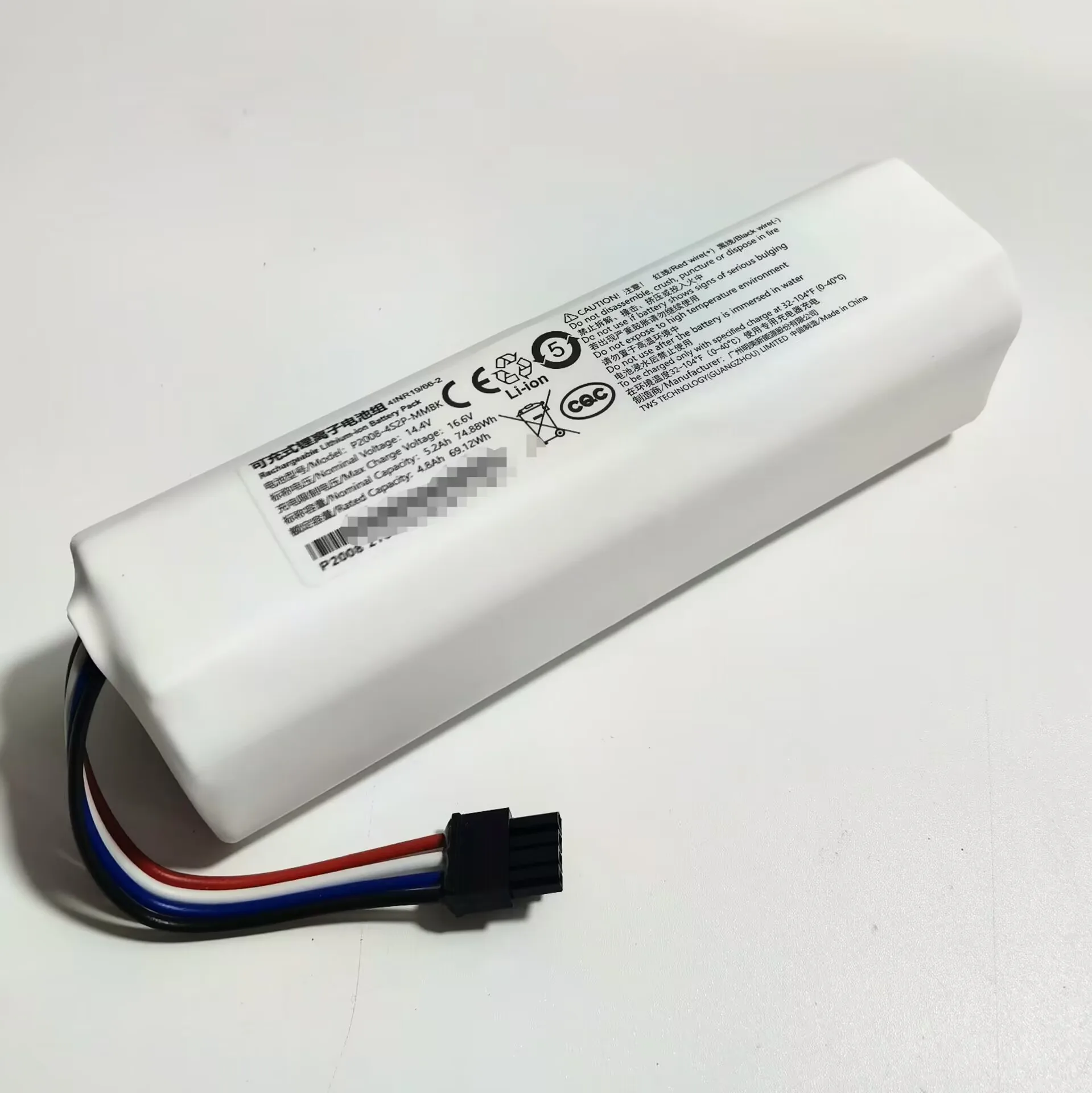 P2008-4S2P-MMBK for Dreame D9 F9 L10 L10 Pro Robot Vacuum Cleaner Battery Pack Accessories New